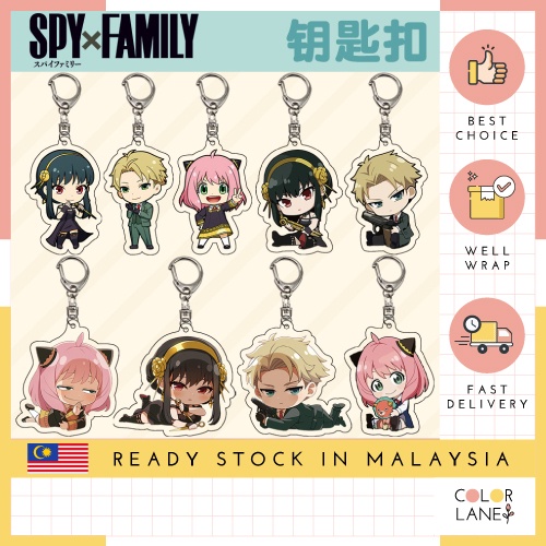*Ready Stock*Spy X Family Keychain Anime Acrylic Keychains Souvenirs ...