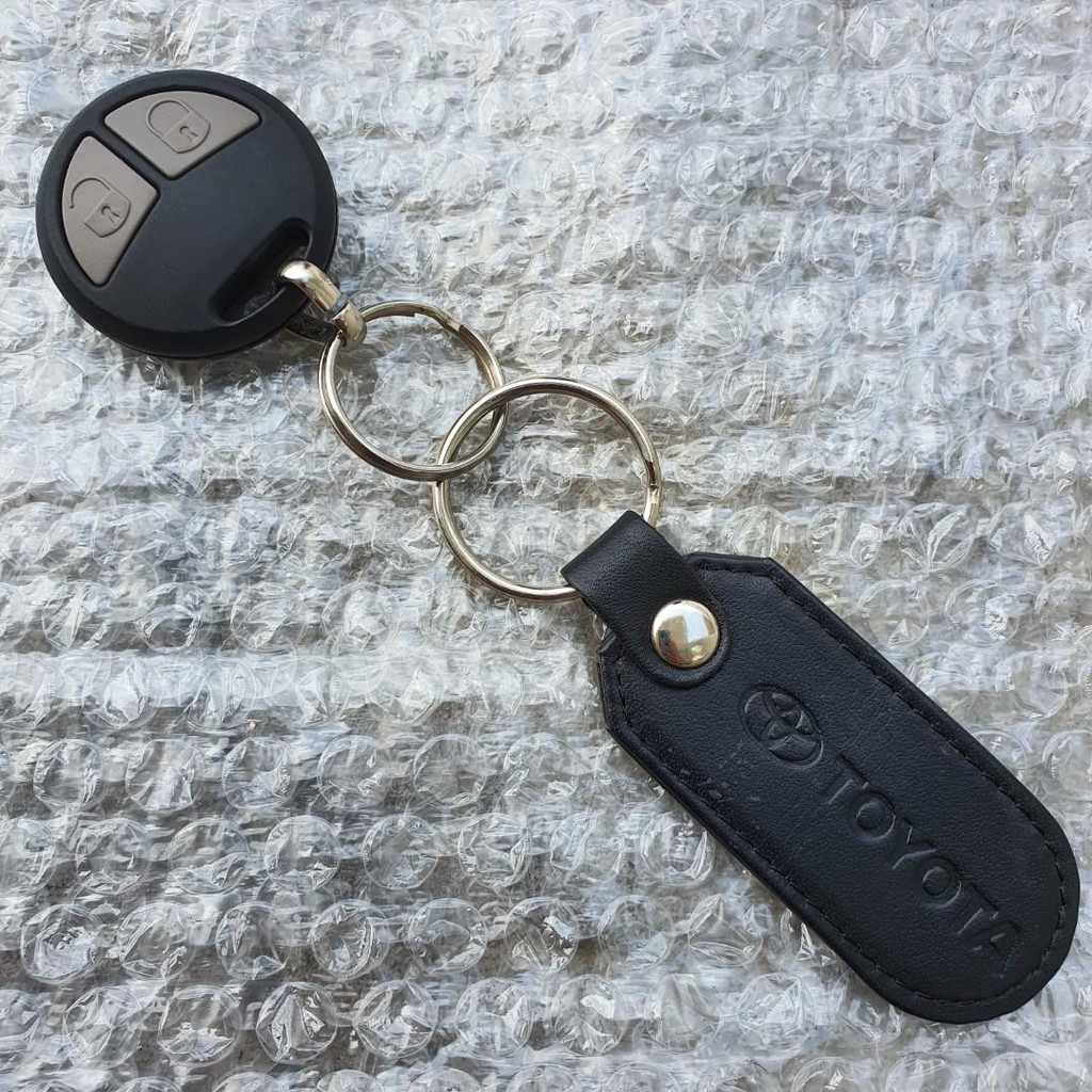 Original Toyota NCP93 Vios Alarm Remote Car Key Chain Leather Cover ...
