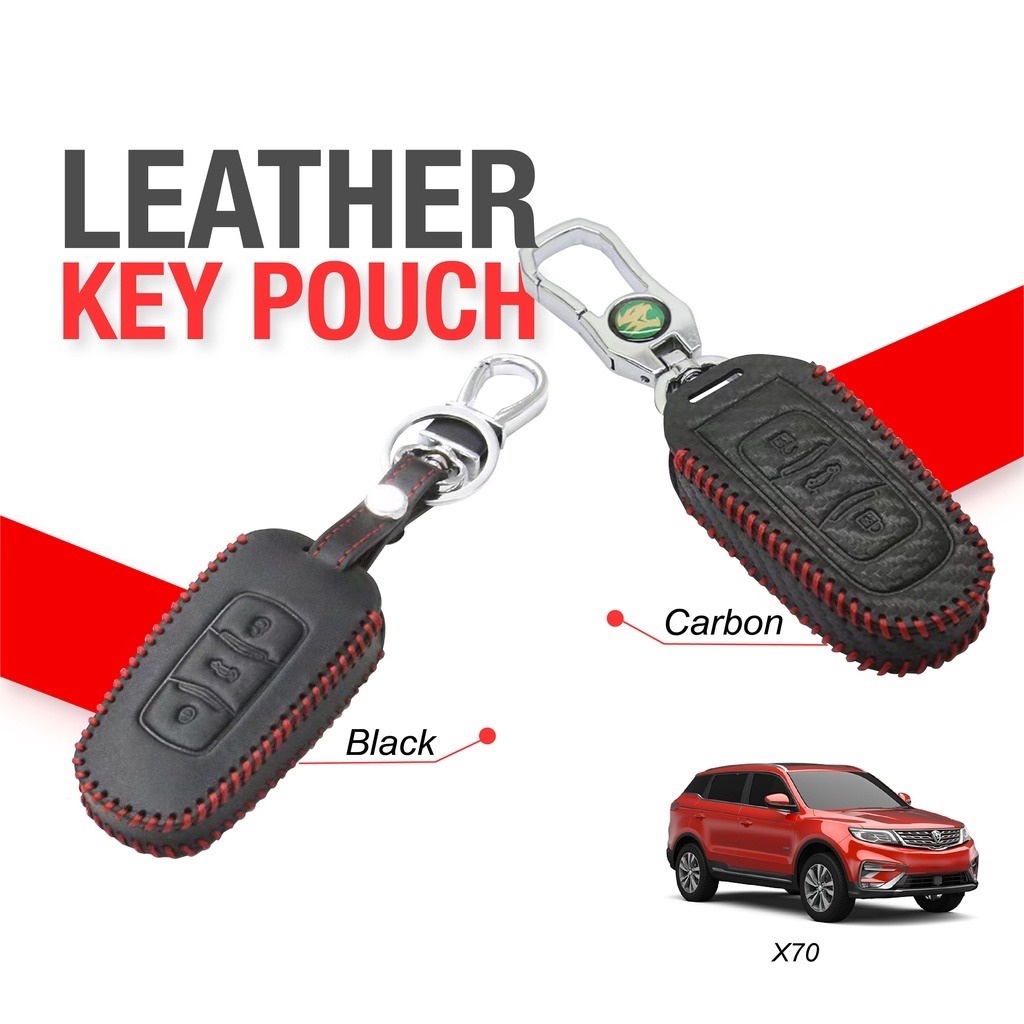 [PROTON] X70 Car Key Pouch Leather Case Key Chain Smart Remote Cover ...