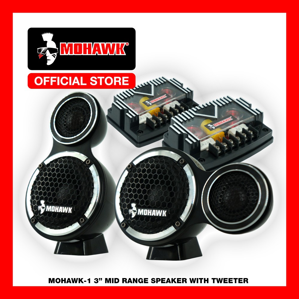 MOHAWK Car Audio 21M1-3.1 1-SERIES 3 inch Full Range Speaker with Tweeter | Shopee Malaysia