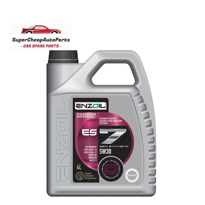 ENZOIL ENGINE OIL ES7 SEMI SYNTHETIC 5W/30 API SN/CF 4L LITER | Shopee ...