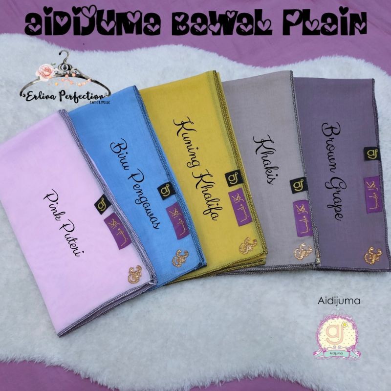 AIDIJUMA BAWAL PLAIN ( BLACK BORDER ) READY STOCK | Shopee Malaysia