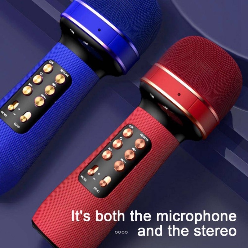 [Original] Wster Mic WS898 Karaoke Portable Bluetooth Wireless Microphone With Built-In Speaker ...