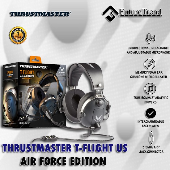 Thrustmaster T-Flight US Air Force Edition Gaming Headset | Shopee Malaysia