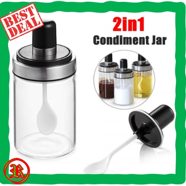 Bekas Botol Kaca Gula, Garam, Rempah Minyak Masak Glass Spice Jar ...