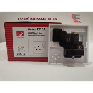 UMS 13A 1G 1213A SWITCH SOCKET Bakelite(TAHAN PANAS) | Shopee Malaysia
