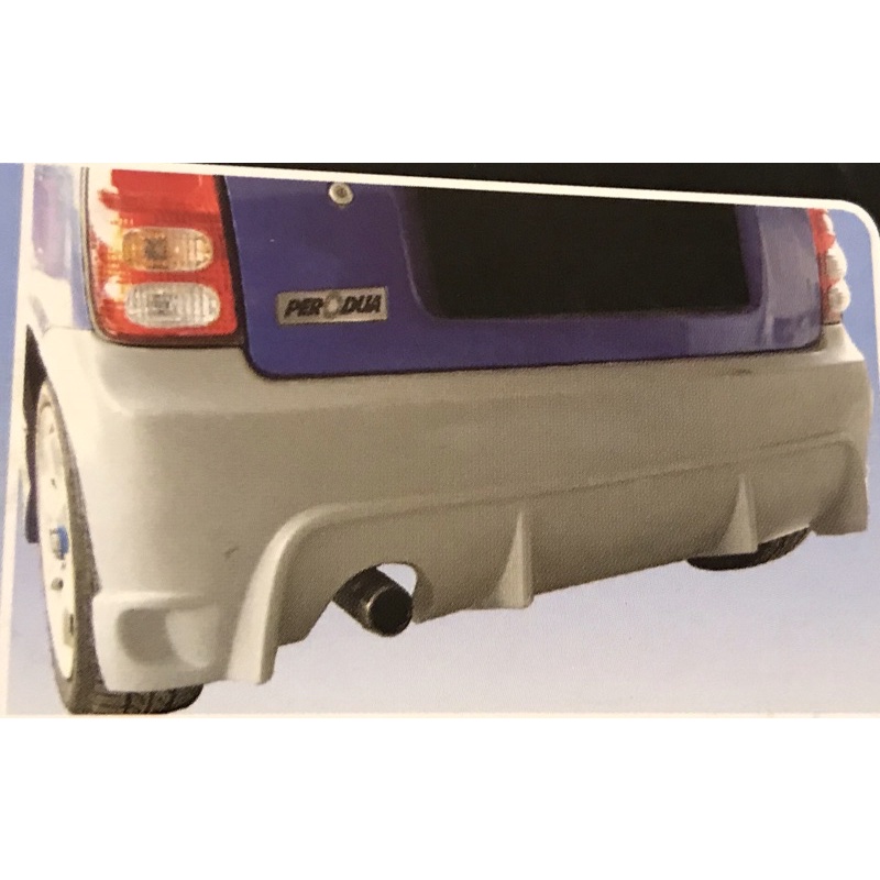 👍B1031 CAR BODYKIT PERODUA KELISA REAR BUMPER BOMEX (FIBER) | Shopee ...