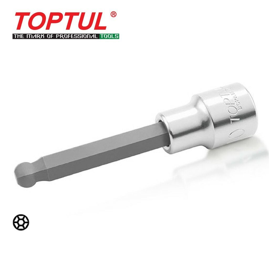 TOPTUL 1/2"DR. Long Ball Point Bit Sockets BCPA Series | Shopee Malaysia