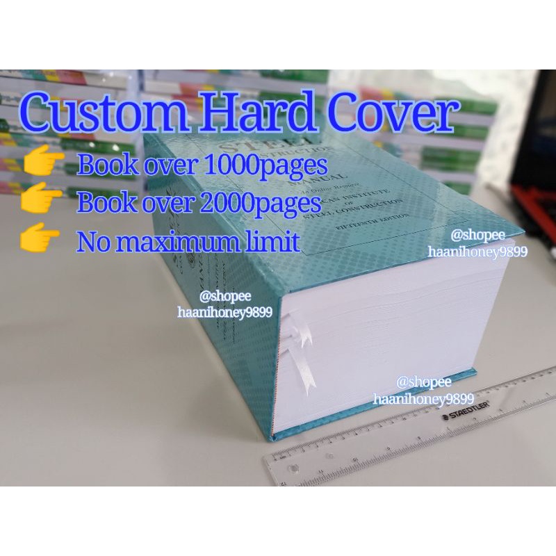 Custom Hardcover Book Cetak Hard Cover Tempah Kulit Buku | Shopee Malaysia