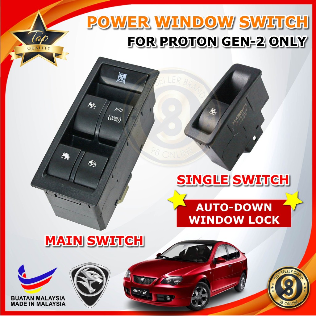 【Proton Gen2 / Persona】OEM Auto Down Power Window - Master Switch And ...