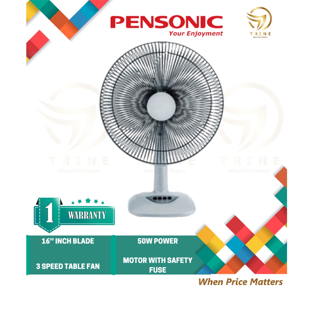 Pensonic 16" Table Fan (3-Speed) PF-41B PF41B/ Pensonic 12" Table Fan ...