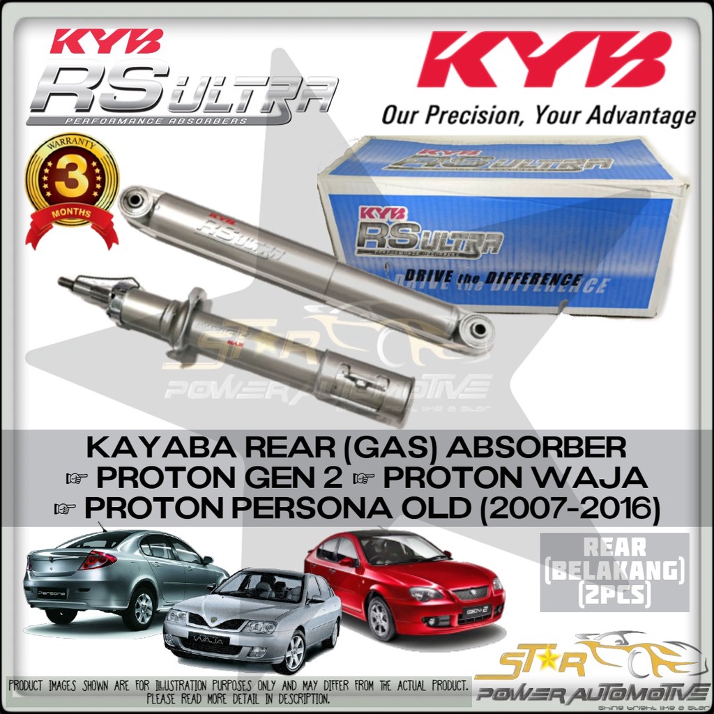 KAYABA KYB RS ULTRA Heavy Duty High Performance Proton Gen 2 / Persona ...