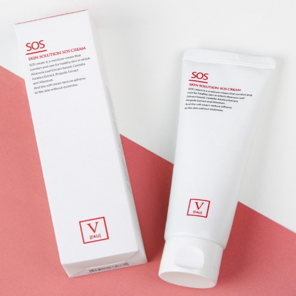 K-SKINCARE FAU SKIN SOLUSITON SOS CREAM 80g [Mask skin trouble, Mask ...