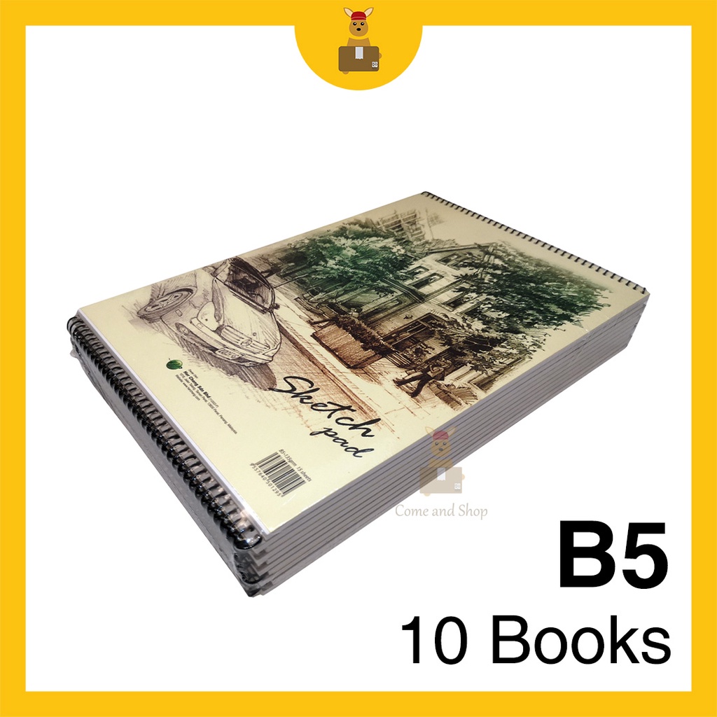 10 Books Sketch Pad B5 Buku Lukisan Drawing Book (10 books per pack ...