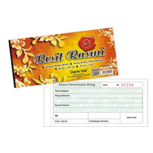 NCR Official Receipt/Resit Rasmi(READYSTOCK) | Shopee Malaysia