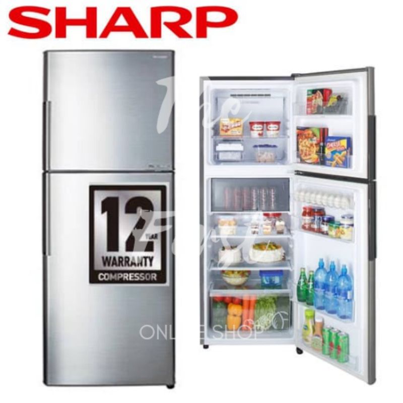 Sharp REFRIGERATOR SJ-406MSS 400L Inverter Fridge | Shopee Malaysia