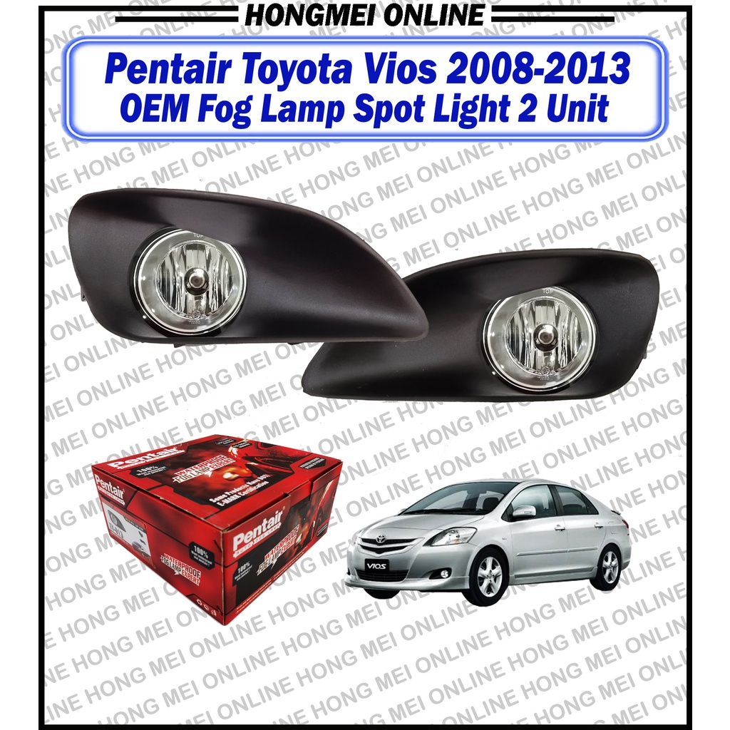 Pentair Toyota Vios 2008-2013 Fog Lamp Spot Light - Full Set ( 2 UNIT ...