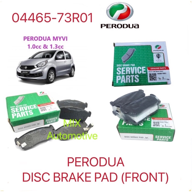 100% ORIGINAL PERODUA MYVI 2005 - 2010 PERODUA FRONT BRAKE PAD - Myvi 1 ...