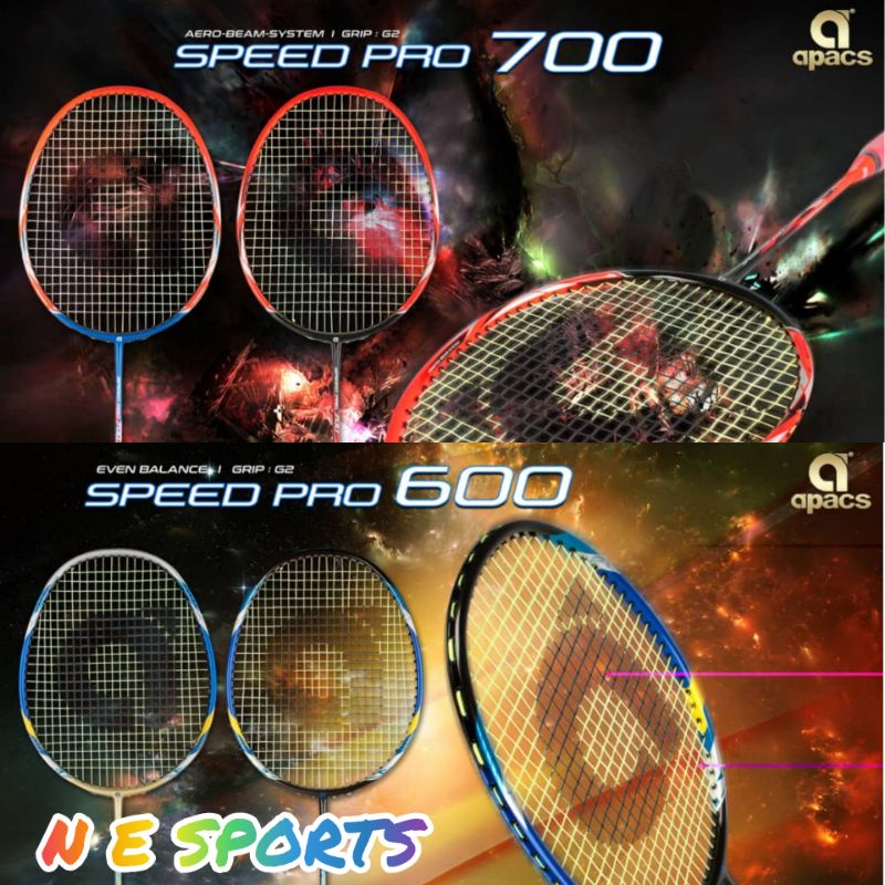 Apacs Speed Pro Badminton Racket 900 Free Apacs Overgrip (Original ...