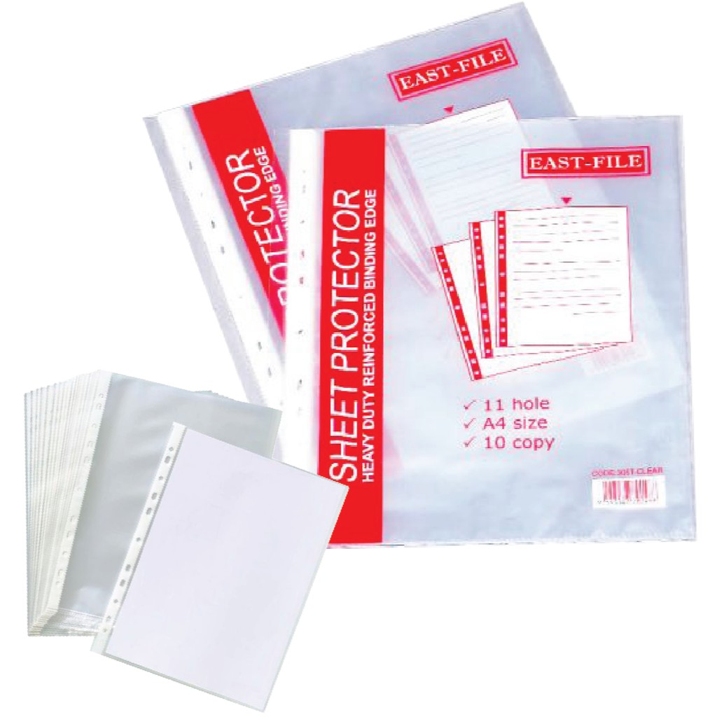 East File 28 PP Sheet Protector (Clear) 10's per pkt | Shopee Malaysia