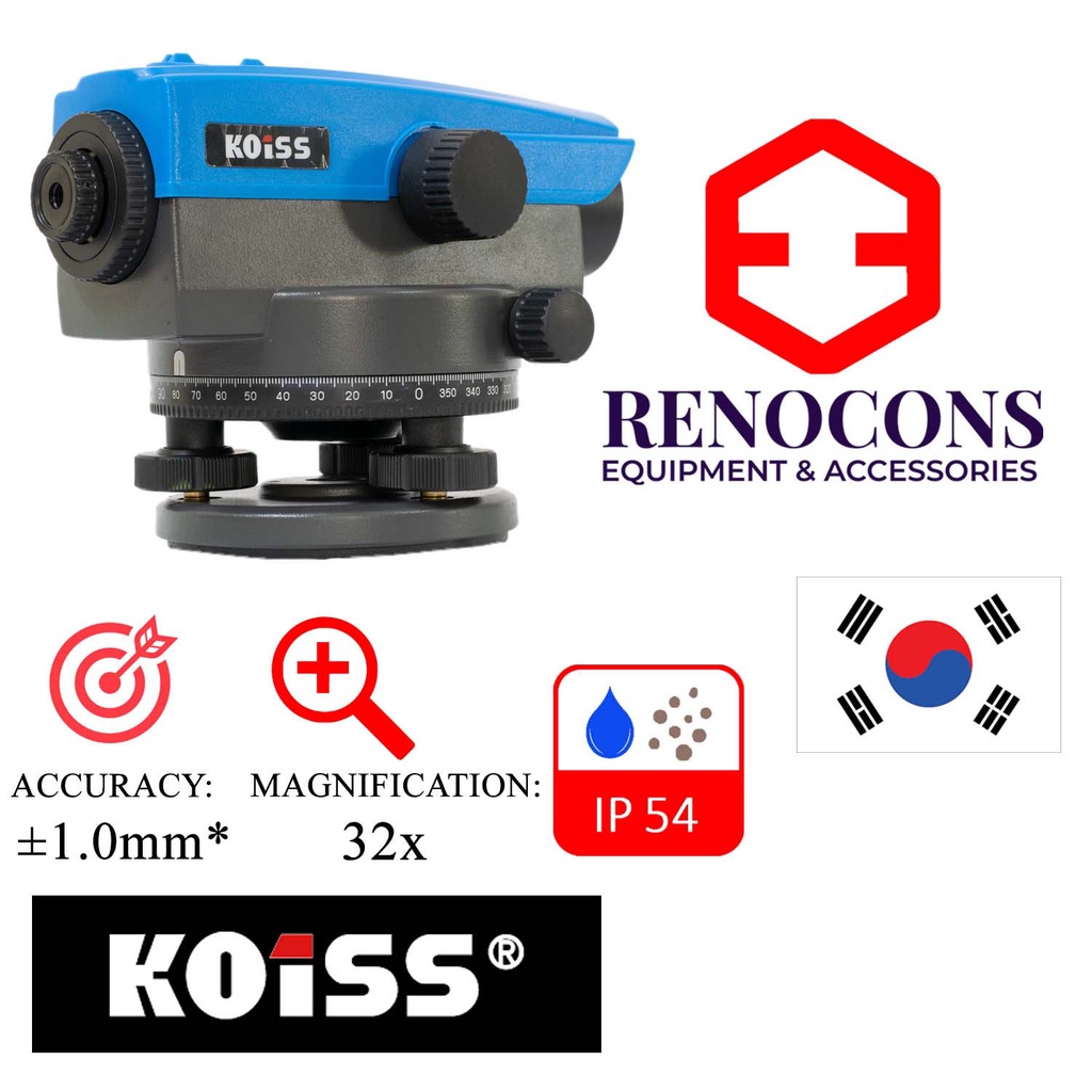 KOISS KA32B DUMPY LEVEL AUTO LEVEL AUTOMATIC LEVEL OPTICAL LEVEL WATER LEVEL DUMPING LEVEL ...