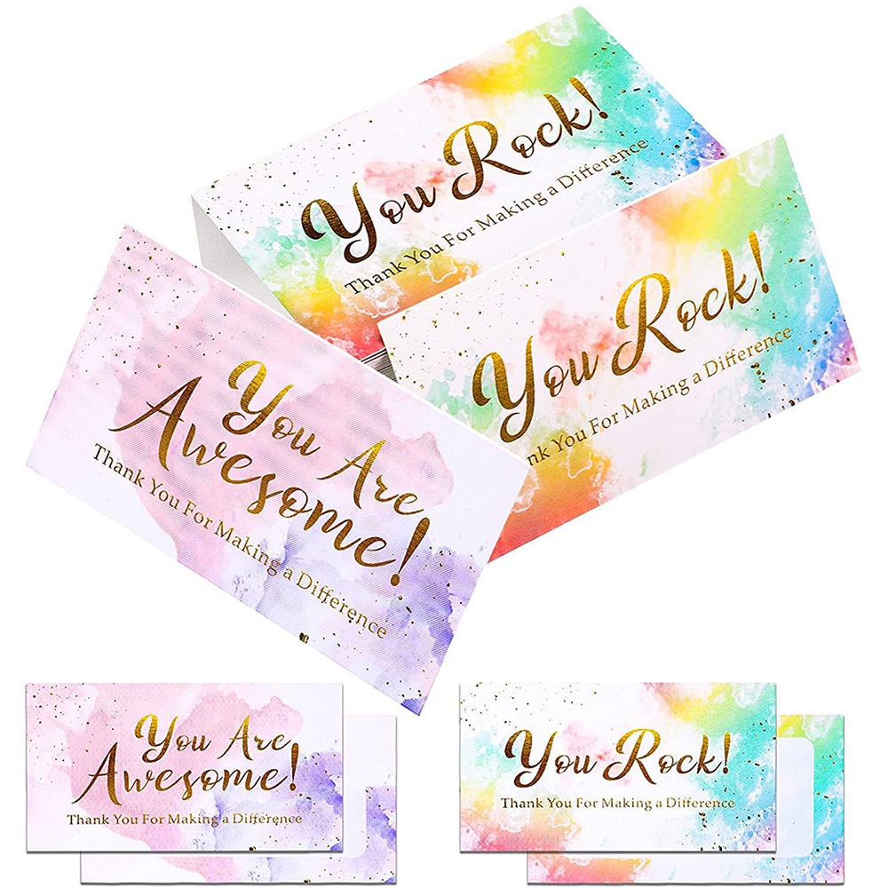 10-50pcs You Are Awesome Cards Colorful Thank You For Making a ...