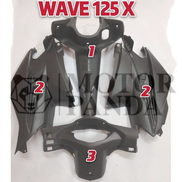 HONDA WAVE125 X ULTIMO WAVE 125 X WAVE125X COVERSET INNER HITAM COVER ...
