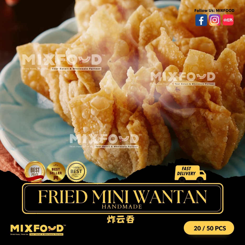 【MIXFOOD】FRIED MINI WANTAN 炸云吞 | Shopee Malaysia