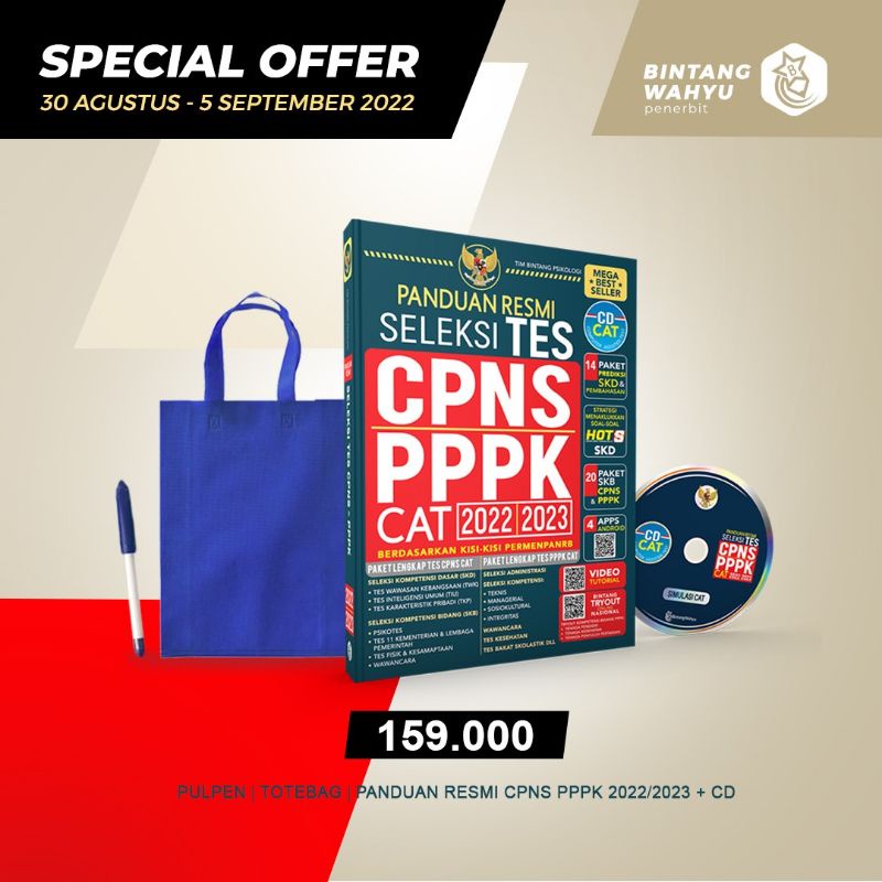 Official Guide To CPNS & PPAK CAT Test 2022/2023 (Bonus CD) | Shopee ...