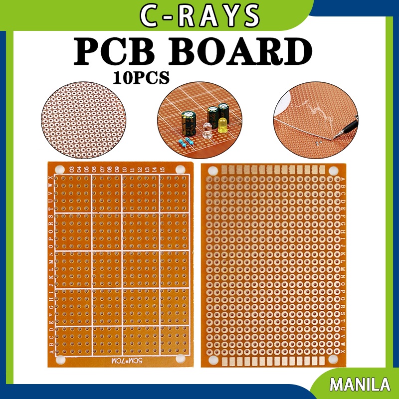 10PCS PCB Universal Board 5*7 PCB Experiment Matrix Circuit Board ...