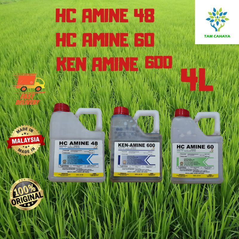 HC AMINE 48 60 KEN AMINE 600 4 Liter Racun Rumput Karpet | Shopee Malaysia