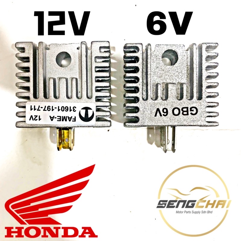 HONDA FAME/GB6/GBO/GBOJ/C70 RECTIFIER 6V/12V STANDARD HONDA CUP ...