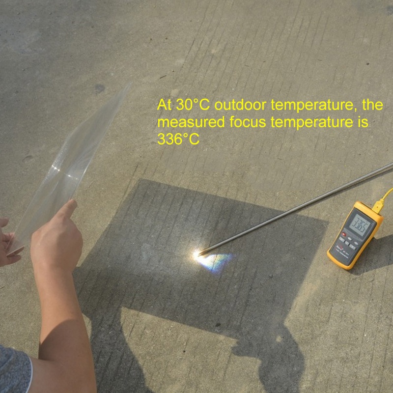 300mm Large Optical PMMA Fresnel Lens Focal Length Solar Concentrator ...