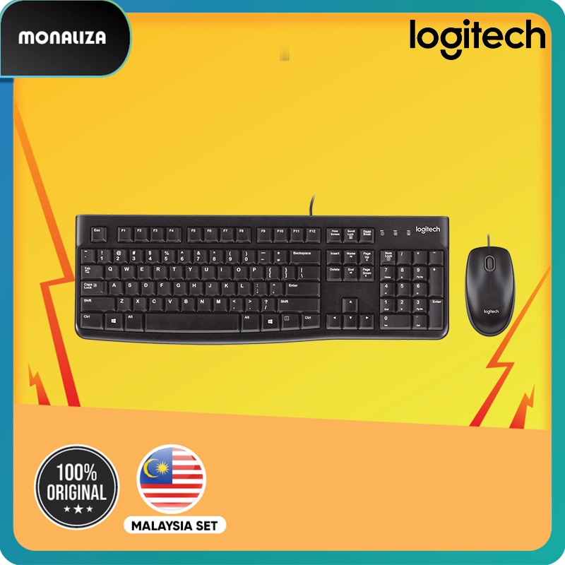 [ Promosi 7 7 ] [ Combo ] Logitech Mk120 Wired Combo Mouse Keyboard Shopee Malaysia