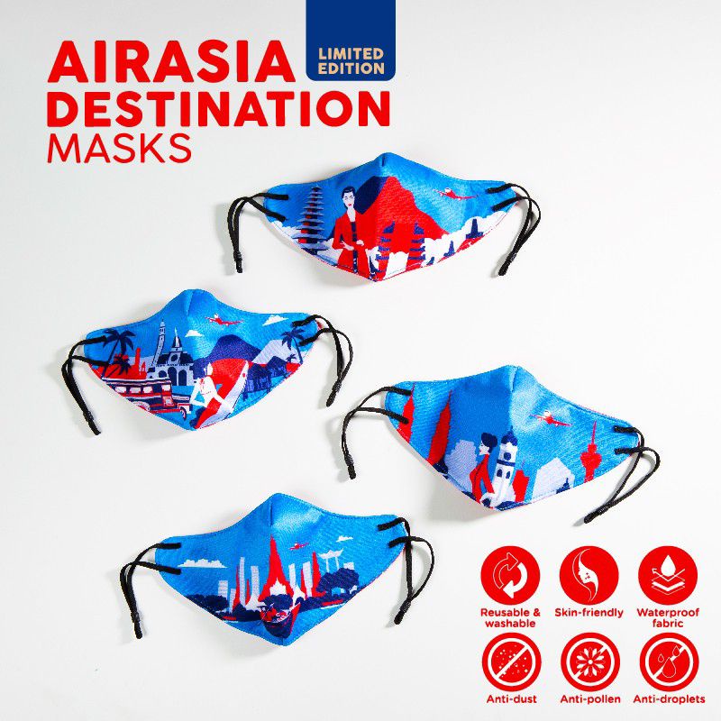 AirAsia Destination Masks (Malaysia) | Shopee Malaysia