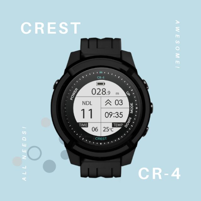 CREST CR4 DIVE COMPUTER DIVECOM FOR SCUBA DIVING FREEDIVING NITROX DIVING | Shopee Malaysia