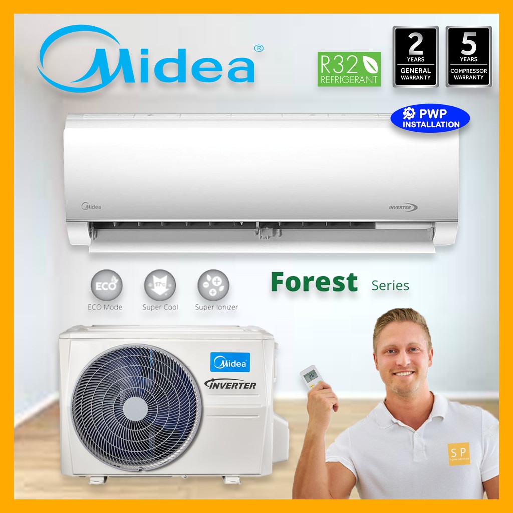 2022 Midea 1.5HP R32 PREMIUM 5 STAR -Inverter -AIRSTILL ( World's NO.1 TWINFLAP with Mini-Holes ...