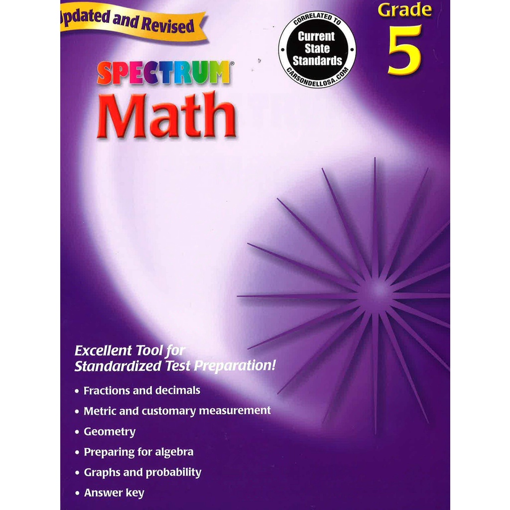 (BX) Spectrum Math Grade 5 (ISBN:9780769636955) | Shopee Malaysia