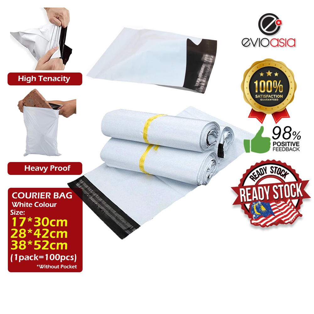 White Courier Bag / Beg Kurier / Flyer Plastic Bag / Poslaju Mailing ...