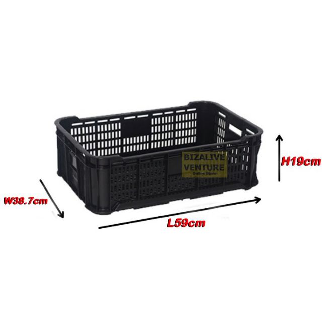Plastic Industrial Basket Stackable Tray | Plastic Basket | Rectangle ...