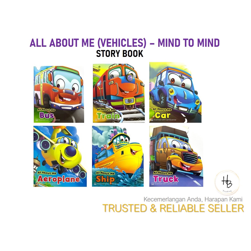 Transport Story Book ALL ABOUT ME Series Vehicles Stories Books / Buku ...