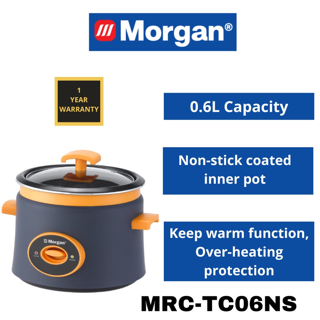 Morgan Rice Cooker (0.6L/1L) MRC-TC06NS / MRC-TD610NS / PRC-11E Similar ...