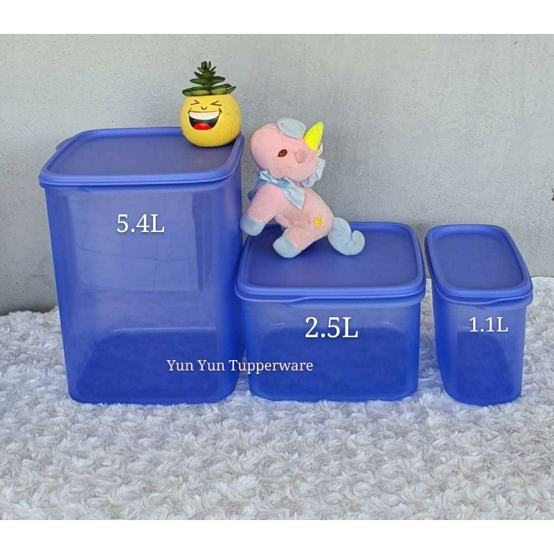 Tupperware Modular Mates / Smart Saver Square (Set of 3) - 5.4L (1) + 2 ...