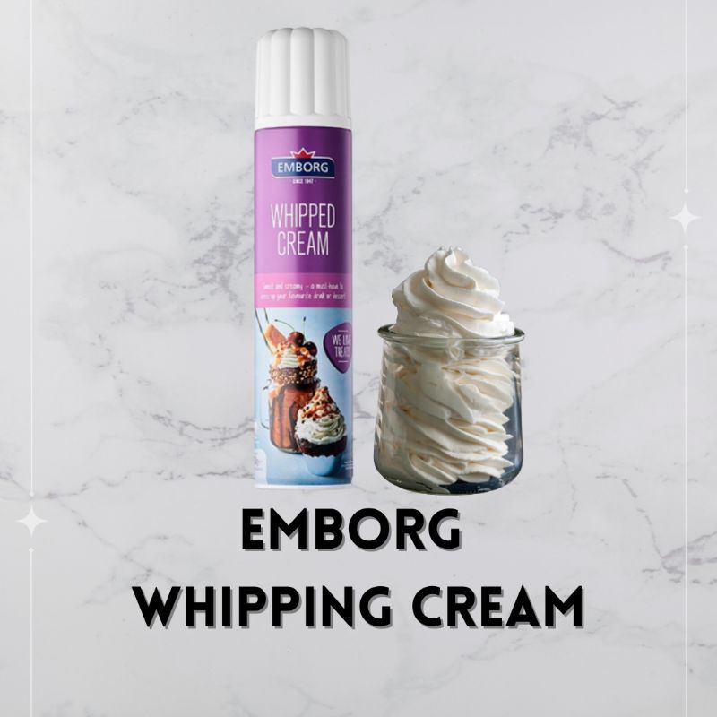 Whiping cream Emborg whipping cream topping desert 500g whipped ...