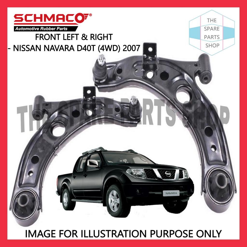 NISSAN NAVARA D40T 2007~ 4WD LOWER ARM FRONT SCHMACO LEFT/RIGHT/SET ...