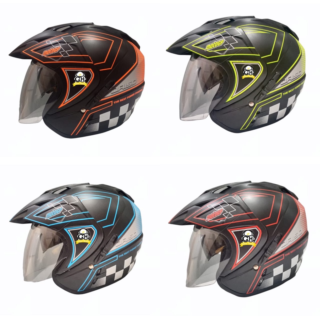 Original SNI Motorcycle helmet 2 glasses (Double visor) World Gp ...