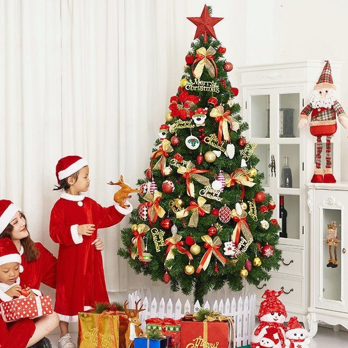 ready stock 1.8m Christmas Tree Christmas decoration DIY Christmas tree ...