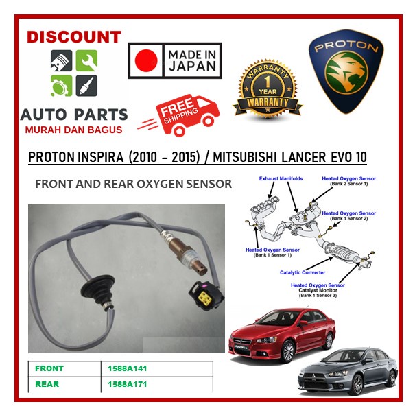 [🔥1 YEAR WARRANTY, MADE IN JAPAN🔥] PROTON INSPIRA 2010 - 2015 MITSUBISHI LANCER EVO 10 FRONT AND ...