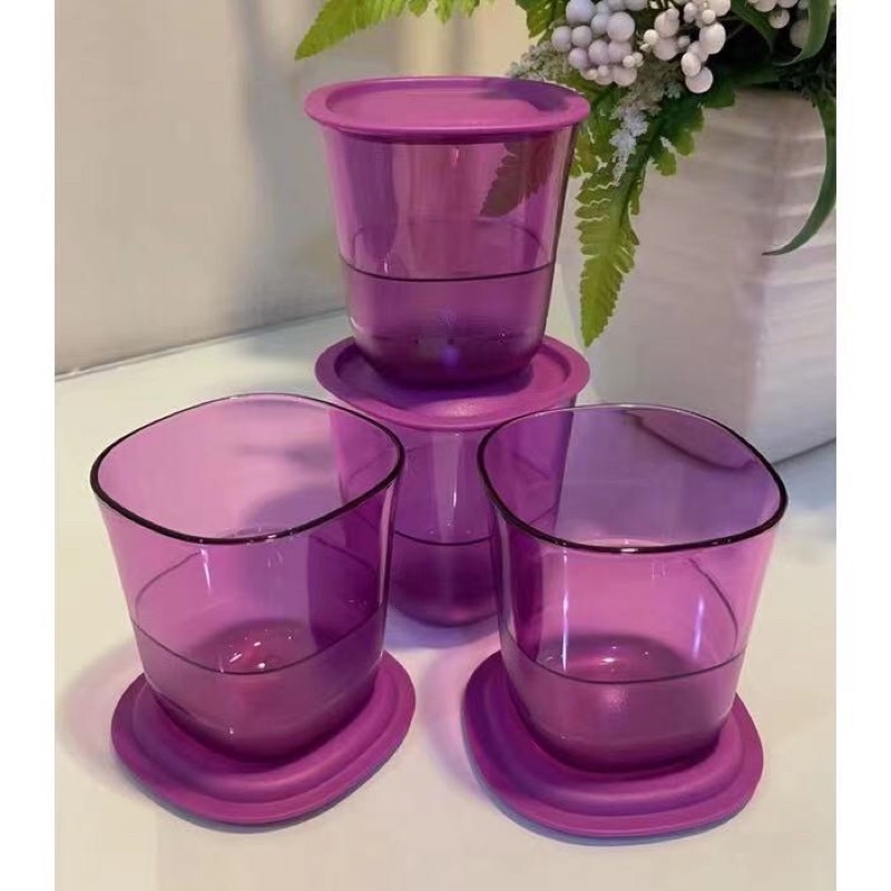🔥Ready Stock🔥Tupperware Purple Royale Crystalline Short Glass 230ml （ 1 ...