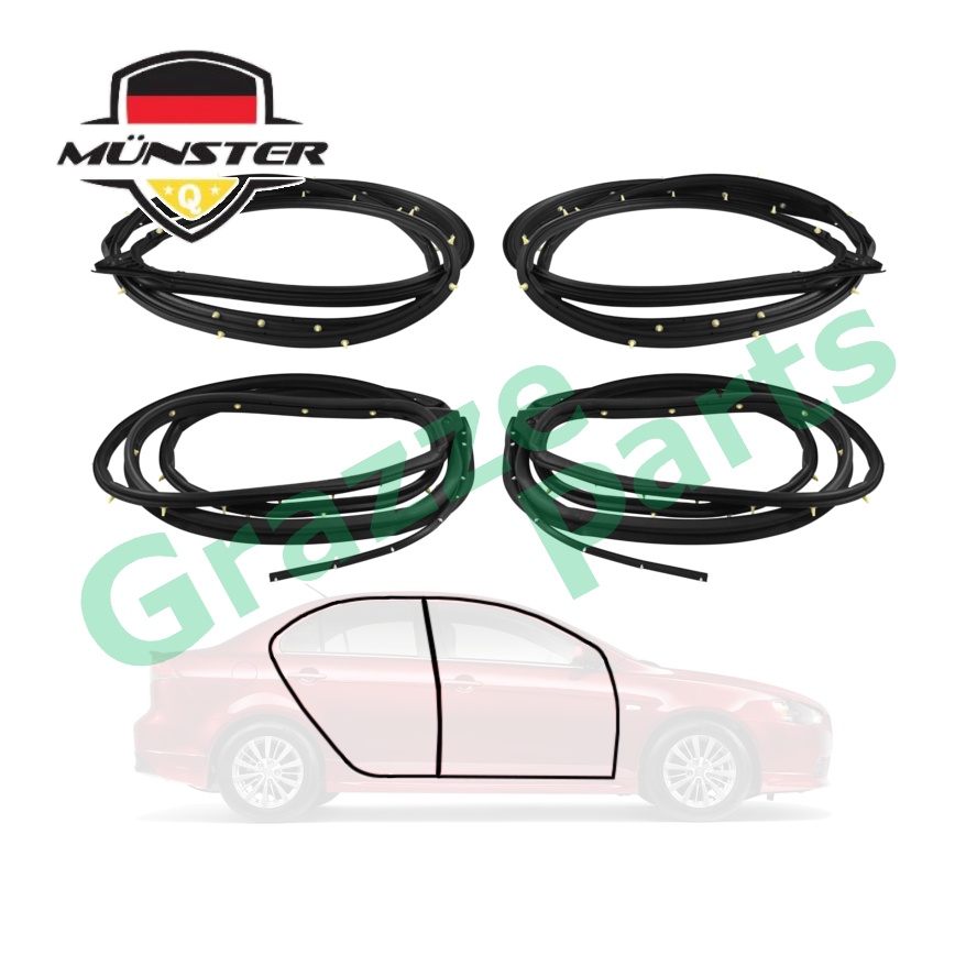 (1pc) Münster Door Rubber Lining WeatherStrip Outer for Proton Inspira ...